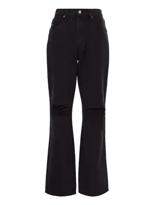 RE/DONE 90s High-rise Flared Jeans - Black
