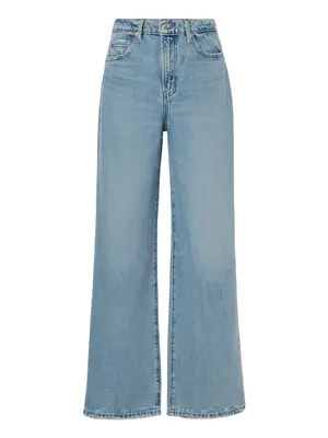 FRAME Le Jane High-rise Wide-leg Jeans - Blue