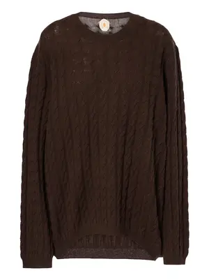 Jardin Des Orangers Wool And Cashmere Crewneck Sweater - Brown