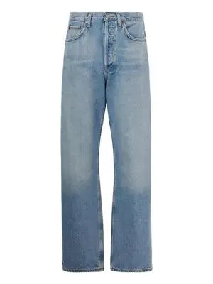 AGOLDE Kelly High-Rise Straight Jeans Blue
