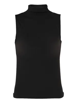 Wolford Sheer Turtleneck Top - Black