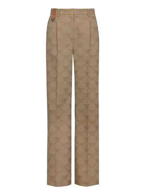 Mcm MCM Lauretos Jacquard Wool Pants Beige