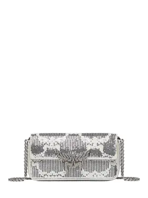 Mcm Himmel Shoulder Bag - Silver