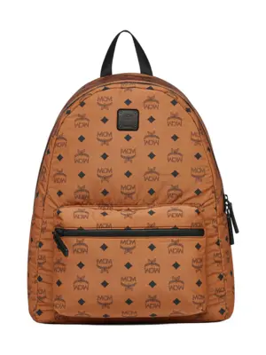 Mcm Stark Packable Backpack - Cognac
