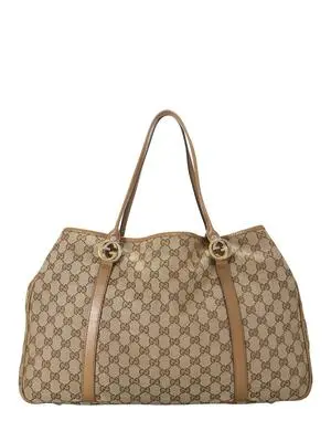 Gucci Original GG Canvas Twins Large Tote White