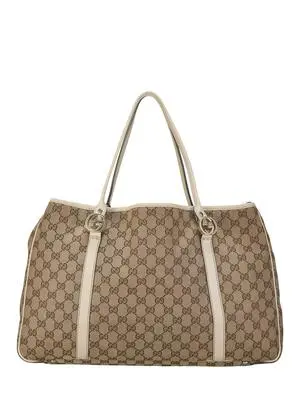 Gucci Original Gg Canvas Twins Tote - White