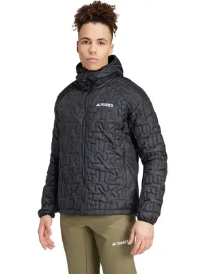 Adidas Terrex Xperior Primaloft Insulated Hooded Jacket - Black