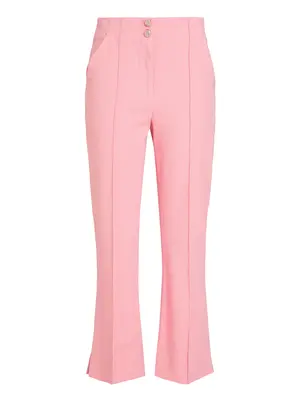 Veronica Beard Kean Tweed Kick-flare Pants - Baby Pink