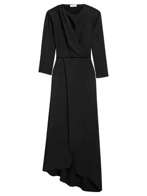 A.L.C. Cutout Satin-crepe Maxi Dress - Black