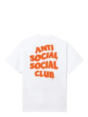 ANTI SOCIAL SOCIAL CLUB Burn It Down Tee Shirtin - White/orange