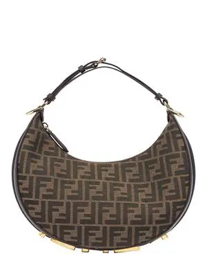 Fendi Fendigraphy Small Hobo Bag - Brown