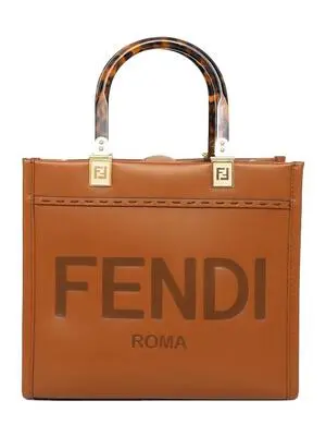 Fendi Sunshine Small Shopper - Brown