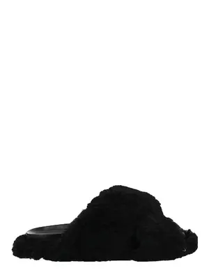 Marni Shearling Sandals - Black
