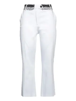 MANILA GRACE Straight Leg Chinos - White