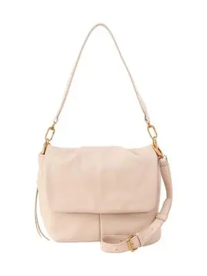 Hobo Harley Leather Shoulder Bag - Stonewash