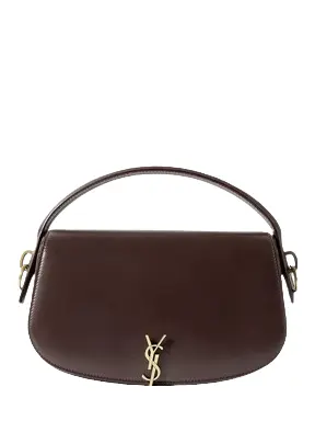 Saint Laurent Voltaire Leather Shoulder Bag - Brown