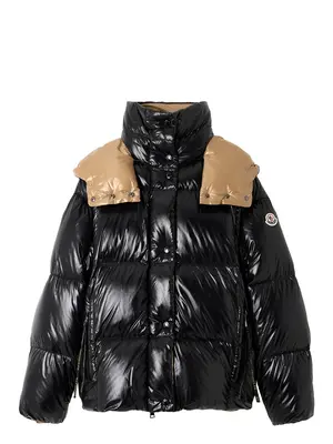 Moncler Parana Logo-appliquéd Quilted Shell Hooded Down Jacket - Black