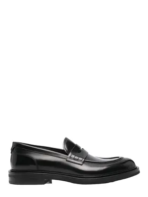 Dolce & Gabbana Brushed Leather Loafers - Black