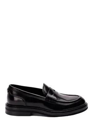 Dolce & Gabbana Leather Loafers - Black