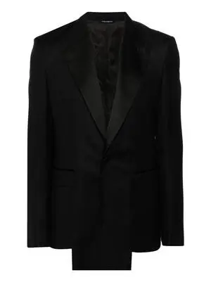 Dolce & Gabbana Monogram-jacquard Suit - Black