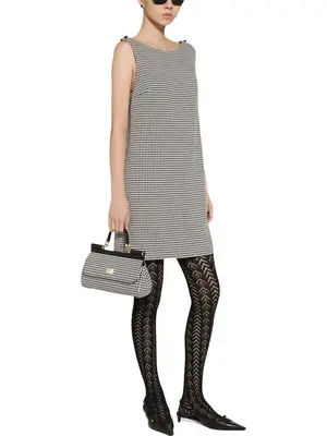 Dolce & Gabbana Houndstooth-pattern Dress - Brown