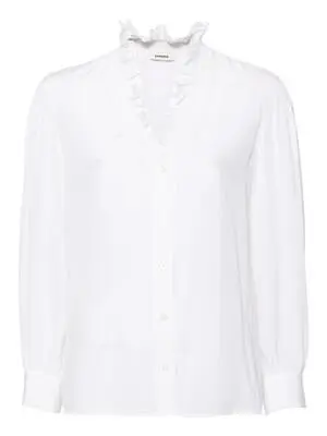 SANDRO SANDRO Ruffle-Detail Shirt