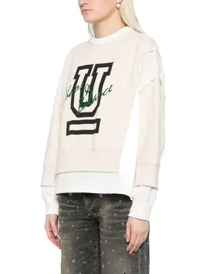 UNDERCOVERISM Contrast-panel Sweatshirt - White