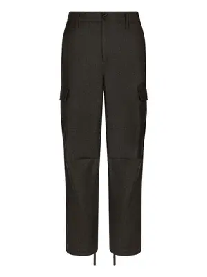 Dolce & Gabbana Virgin Wool Cargo Trousers - Grey