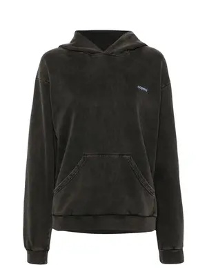 Coperni Washed Horn Hoodie - Black