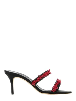 Manolo Blahnik 70mm Clorettenu Sandals - Red