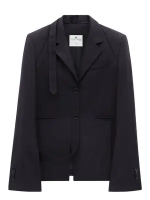 COURREGES Courrèges Wool Blend Twill Blazer