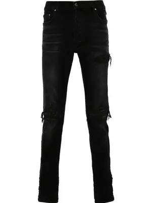 Amiri Mx1 Bandana Jacquard Jeans - Black