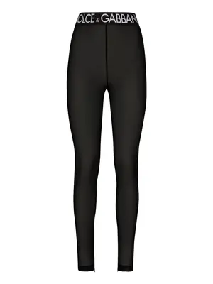 Dolce & Gabbana Tulle Leggings - Black