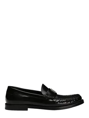 Dolce & Gabbana Logo-plaque Loafers - Black