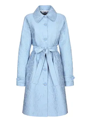 Dolce & Gabbana Dna Single-breasted Brocade Coat - Blue