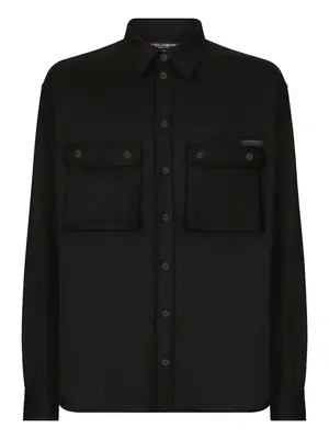 Dolce & Gabbana Woolen Shirt - Black