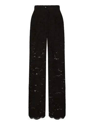 DOLCE & GABBANA Floral Lace Trousers