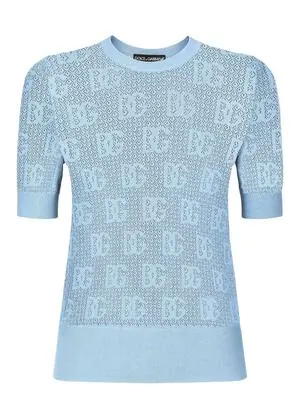 Dolce & Gabbana Dna Logo Top - Blue