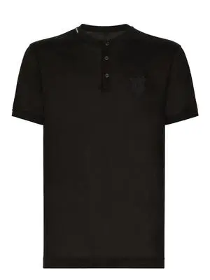 Dolce & Gabbana Embroidered-logo T-shirt Black