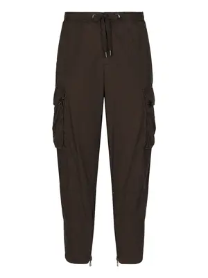Dolce & Gabbana Cotton Cargo Pants - Brown