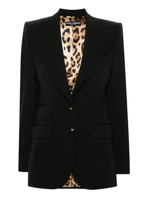 Dolce & Gabbana Single-breasted Blazer - Black