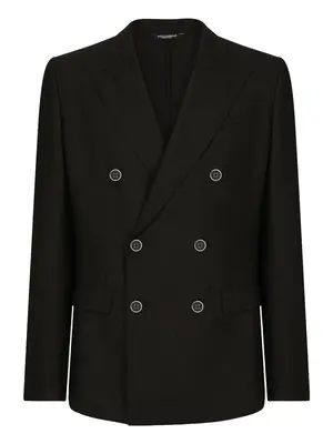 Dolce & Gabbana Wool Double-breasted Jacket - Grey