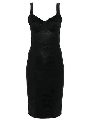 Dolce & Gabbana Floral-lace Dress - Black