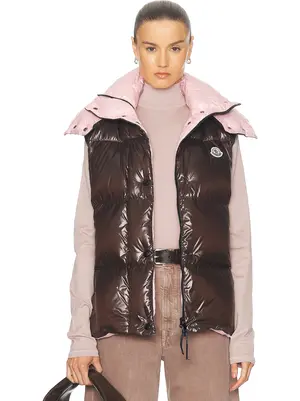 Moncler Luzule Vest - Brown