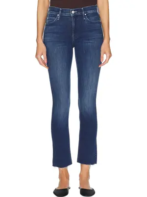 MOTHER The Mid Rise Dazzler Ankle Fray Jeans - Nothing Between Us