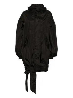 Simone Rocha Lightweight Bow-belt Jacket - Black