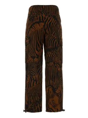 Max Mara Cotton Twill Cargo Trousers - Brown