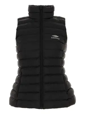 Balenciaga Logo-print Gilet - Black