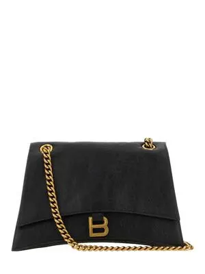 Balenciaga Balenciaga Crush Shoulder Bag Black