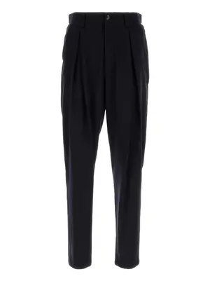 Giorgio Armani Wool Tailored Trousers - Blue